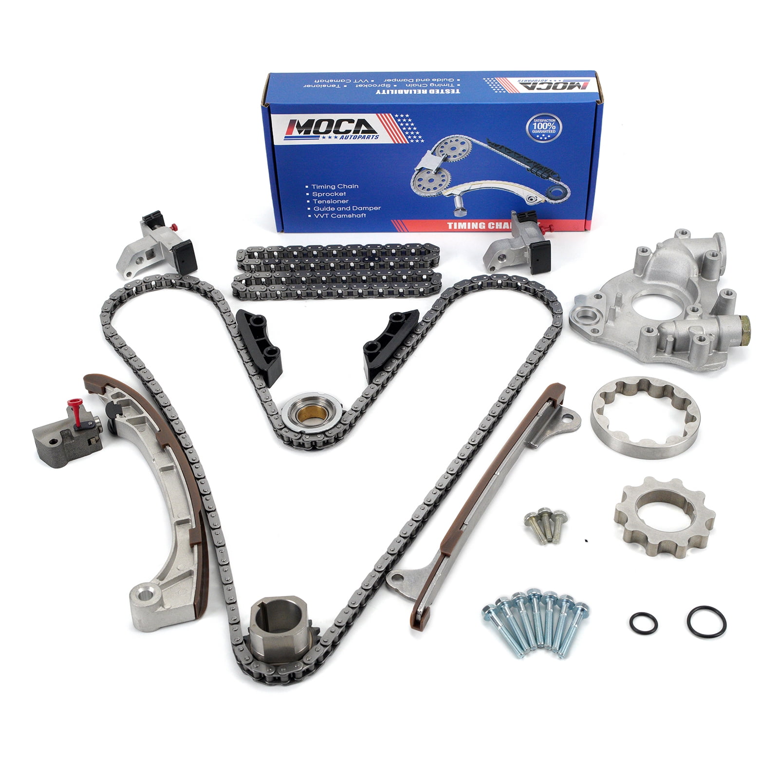 MOCA AUTOPARTS Timing Chain Kit with Oil Pump Fit for 2003-2009 Toyota ...