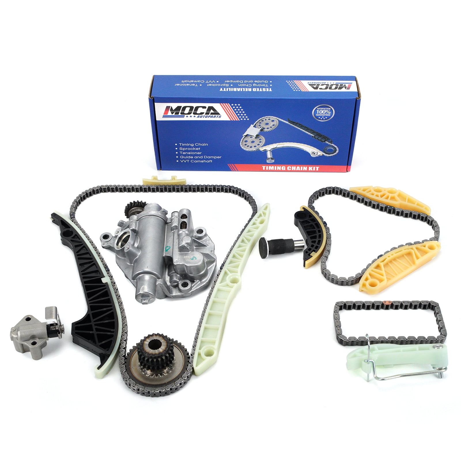 MOCA AUTOPARTS Timing Chain Kit with Oil Pump Fit for 2012 Audi A4 A5 ...