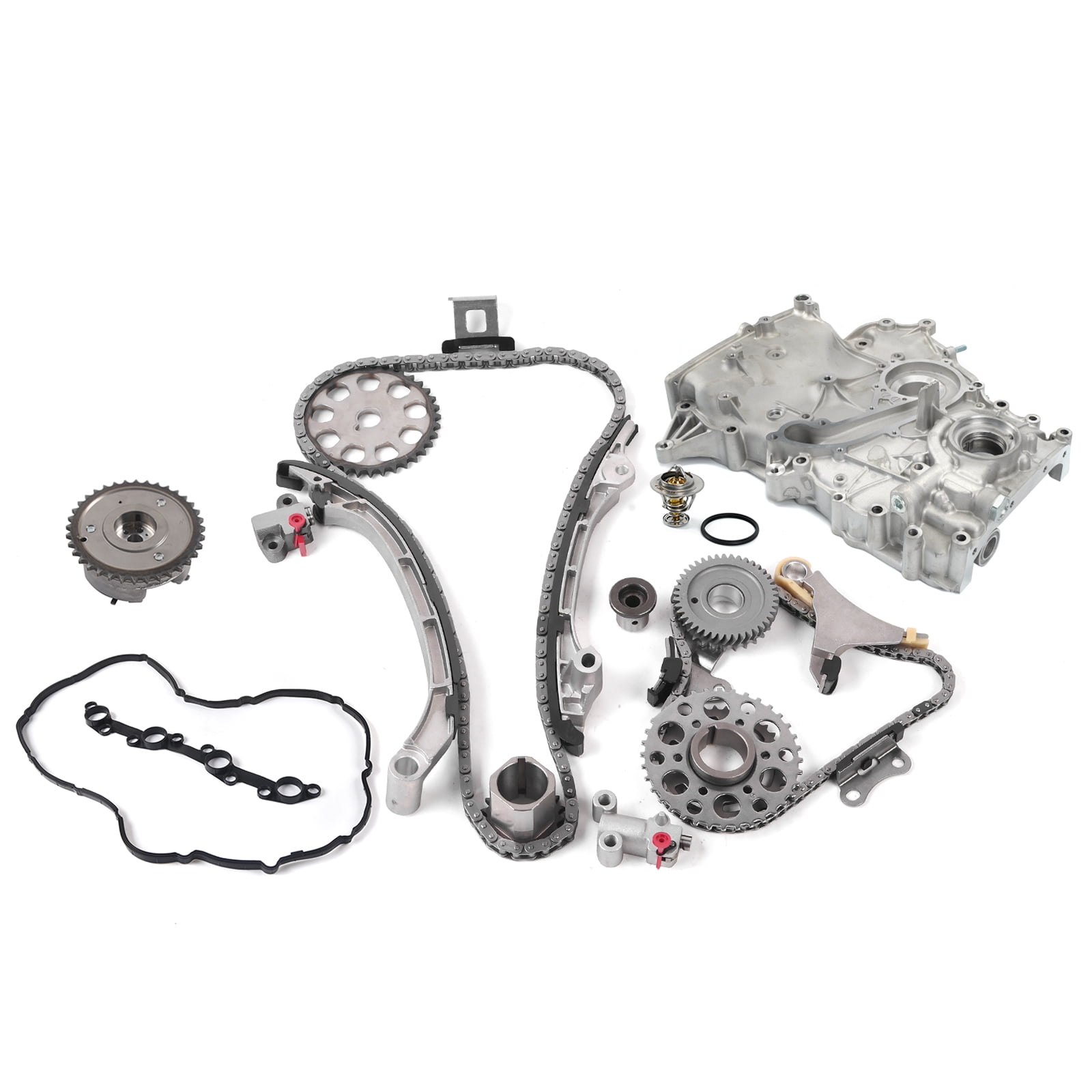 MOCA AUTOPARTS Timing Chain Kit with Oil Pump Thermostat Valve Cover w ...