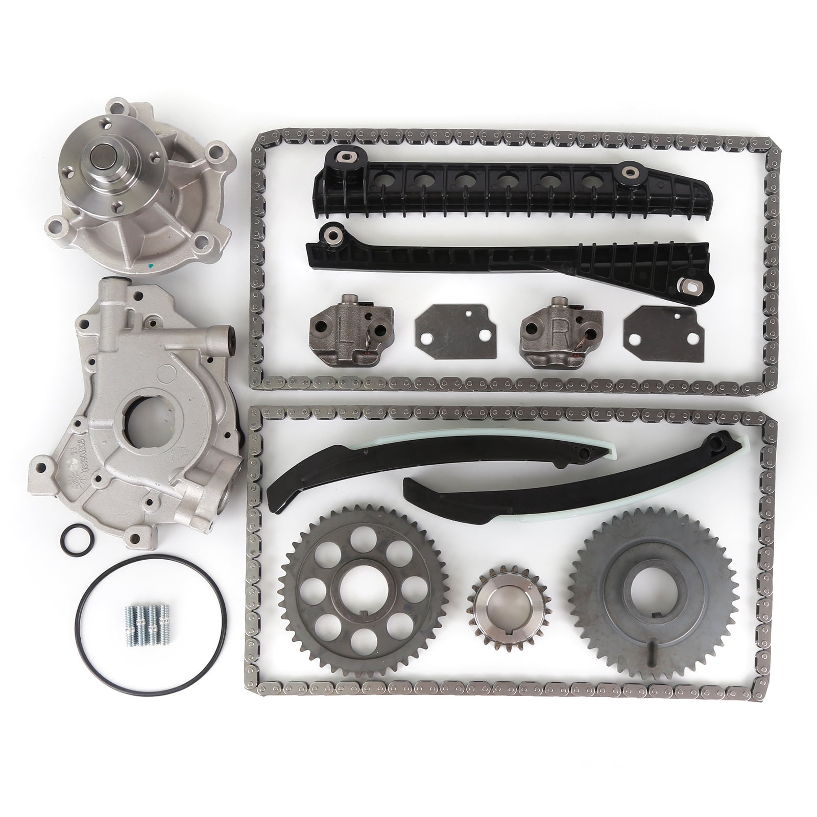 MOCA AUTOPARTS Timing Chain Kit with Oil/Water Pump Fit for 03-04 Ford ...