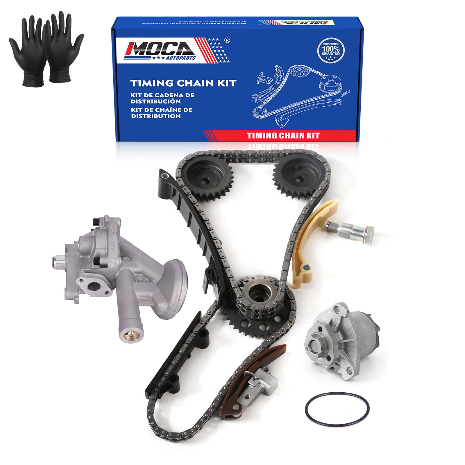 MOCA AUTOPARTS Timing Chain Kit with Oil Water Pump Fit for 1995-1999 ...