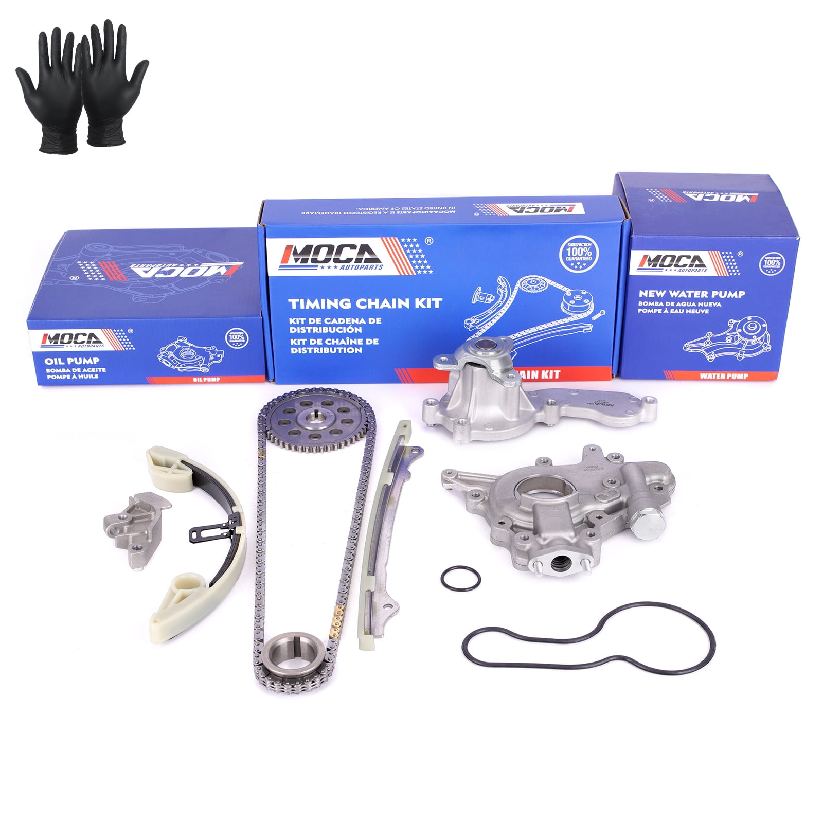 MOCA AUTOPARTS Timing Chain Kit with Oil Water Pump Fit for 2011-2016 ...
