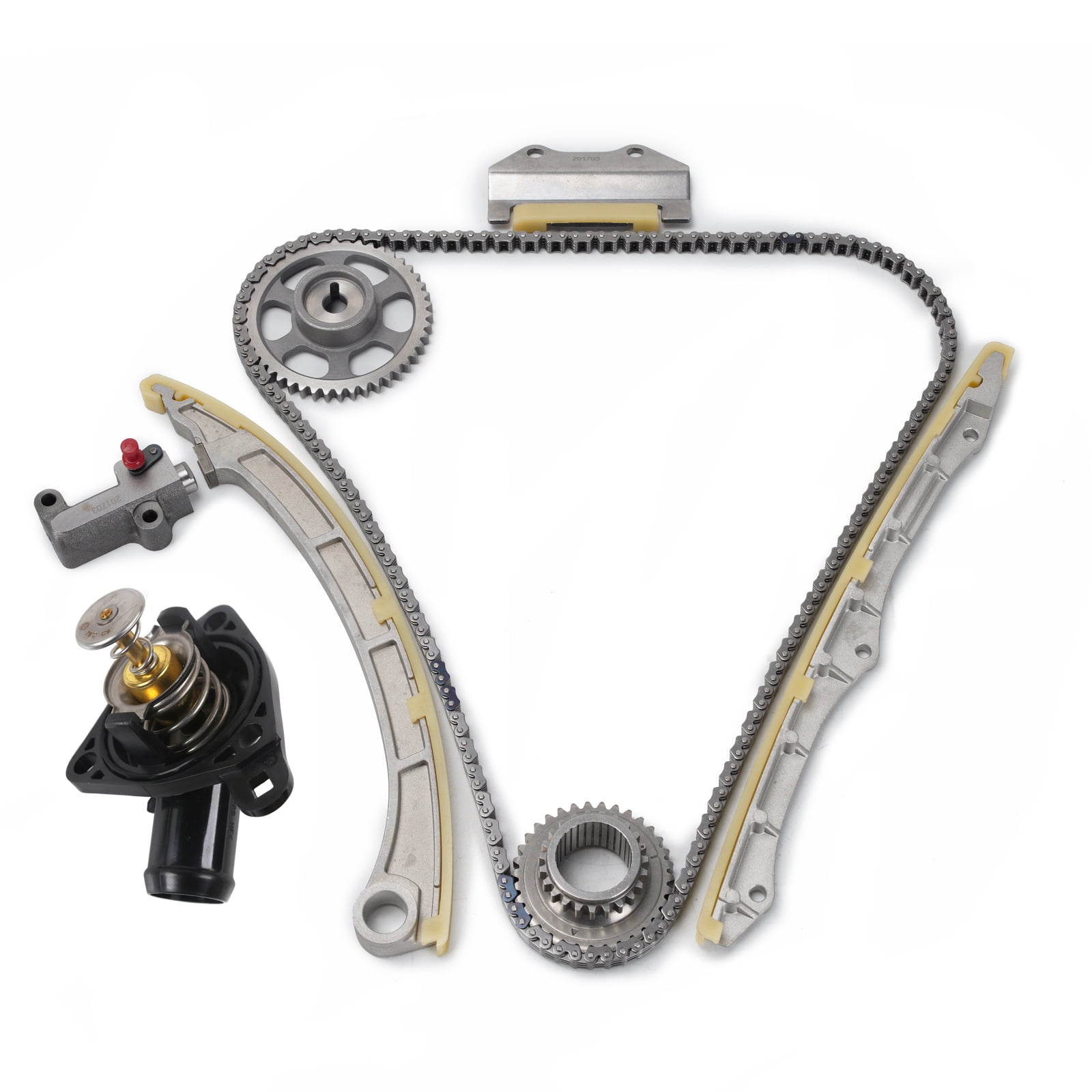 MOCA AUTOPARTS Timing Chain Kit with Thermostat Housing Assembly Fit ...
