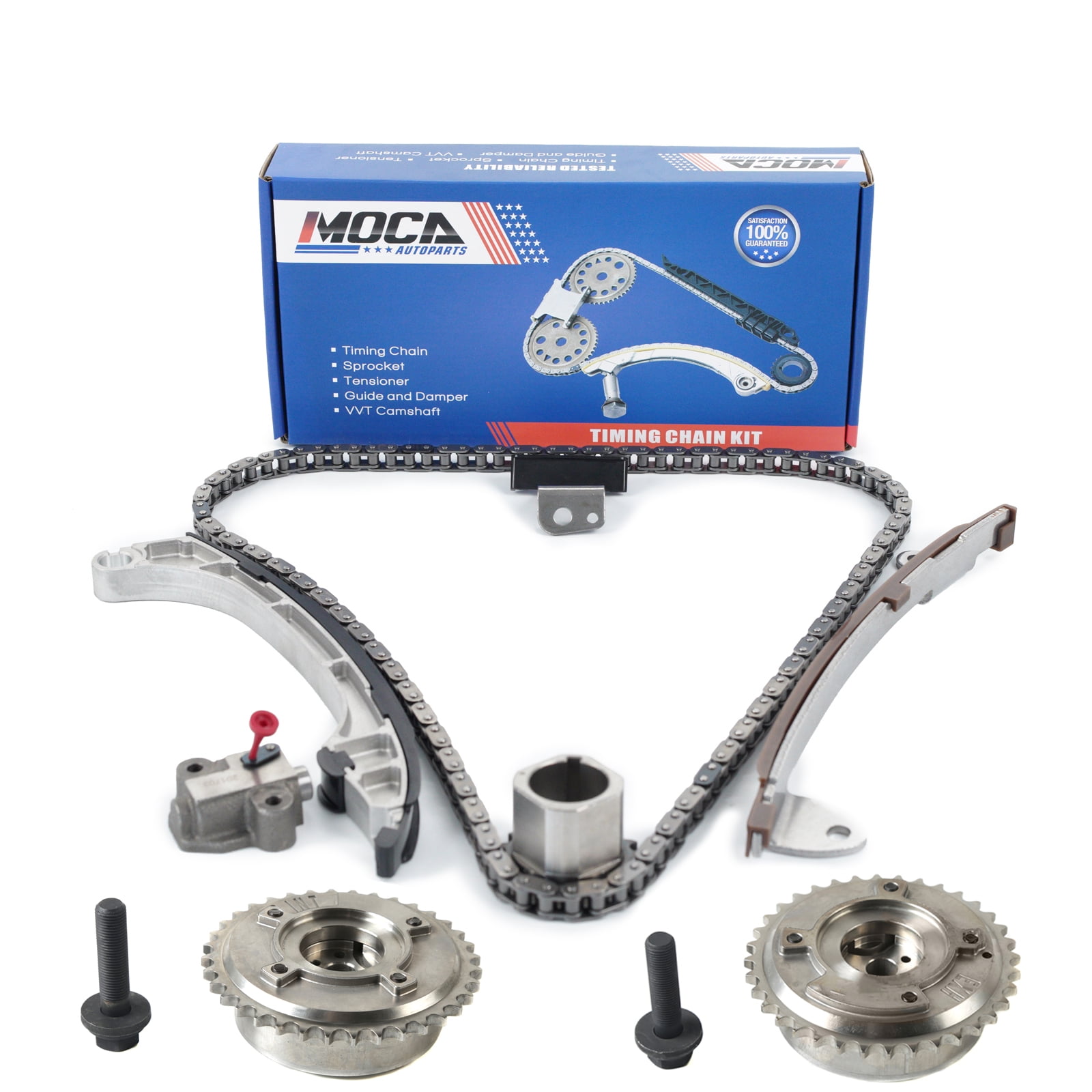 MOCA AUTOPARTS Timing Chain Kit with VVT Gear Fit for 2009-2011 Toyota ...