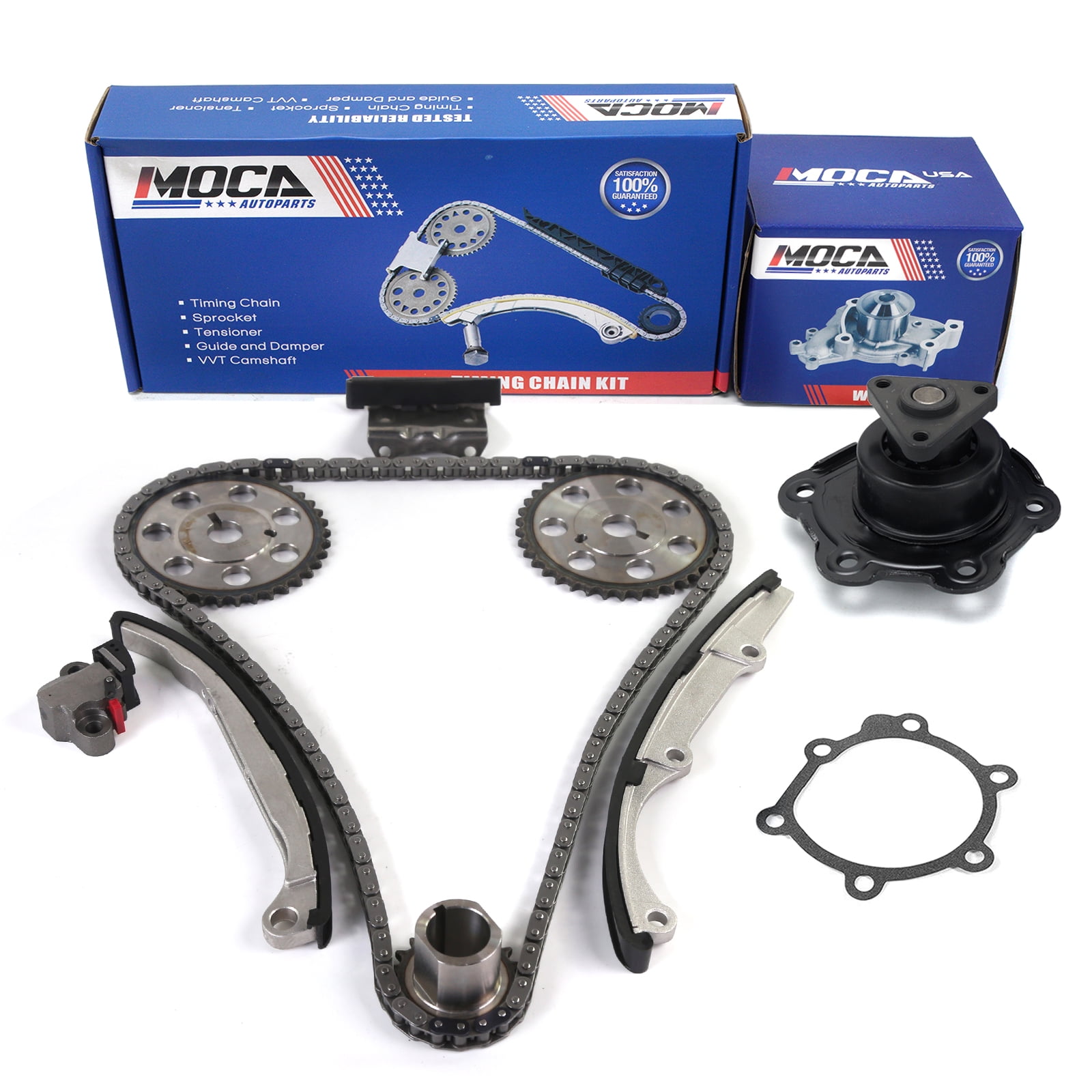MOCA AUTOPARTS Timing Chain Kit with Water Pump Fit for 1991-1992 ...