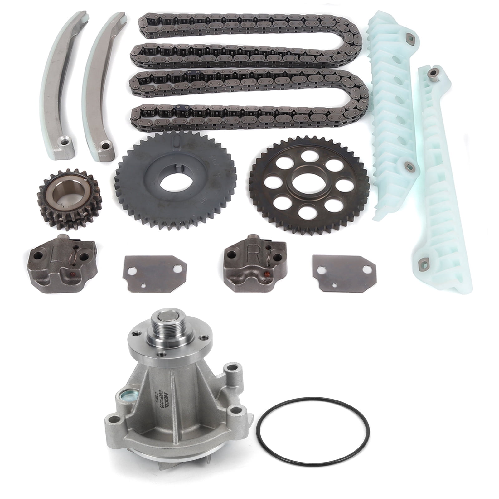 MOCA AUTOPARTS Timing Chain Kit with Water Pump Fit for 1997-1999 Ford ...