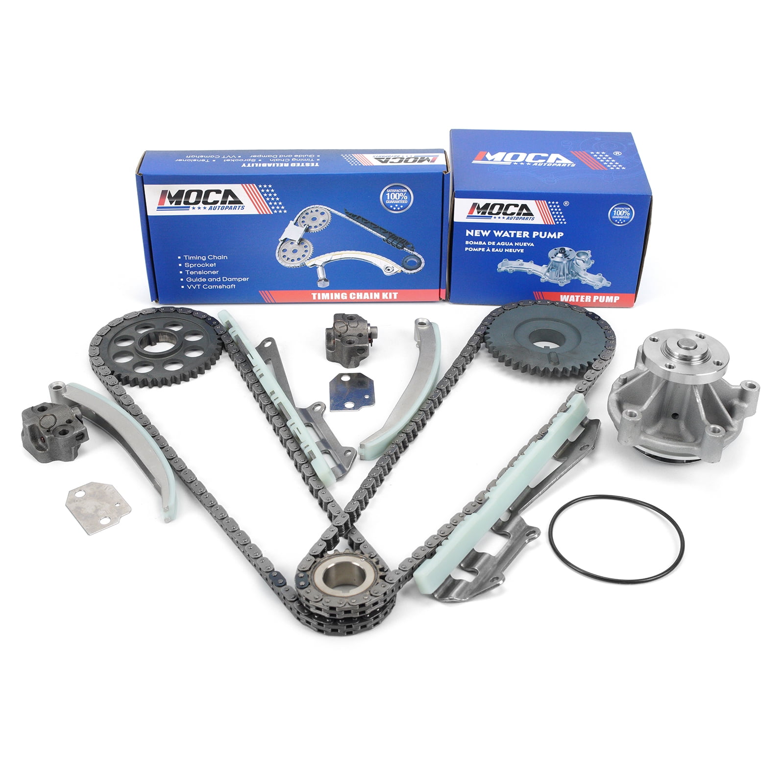 MOCA AUTOPARTS Timing Chain Kit with Water Pump Fit for 2001 Ford ...