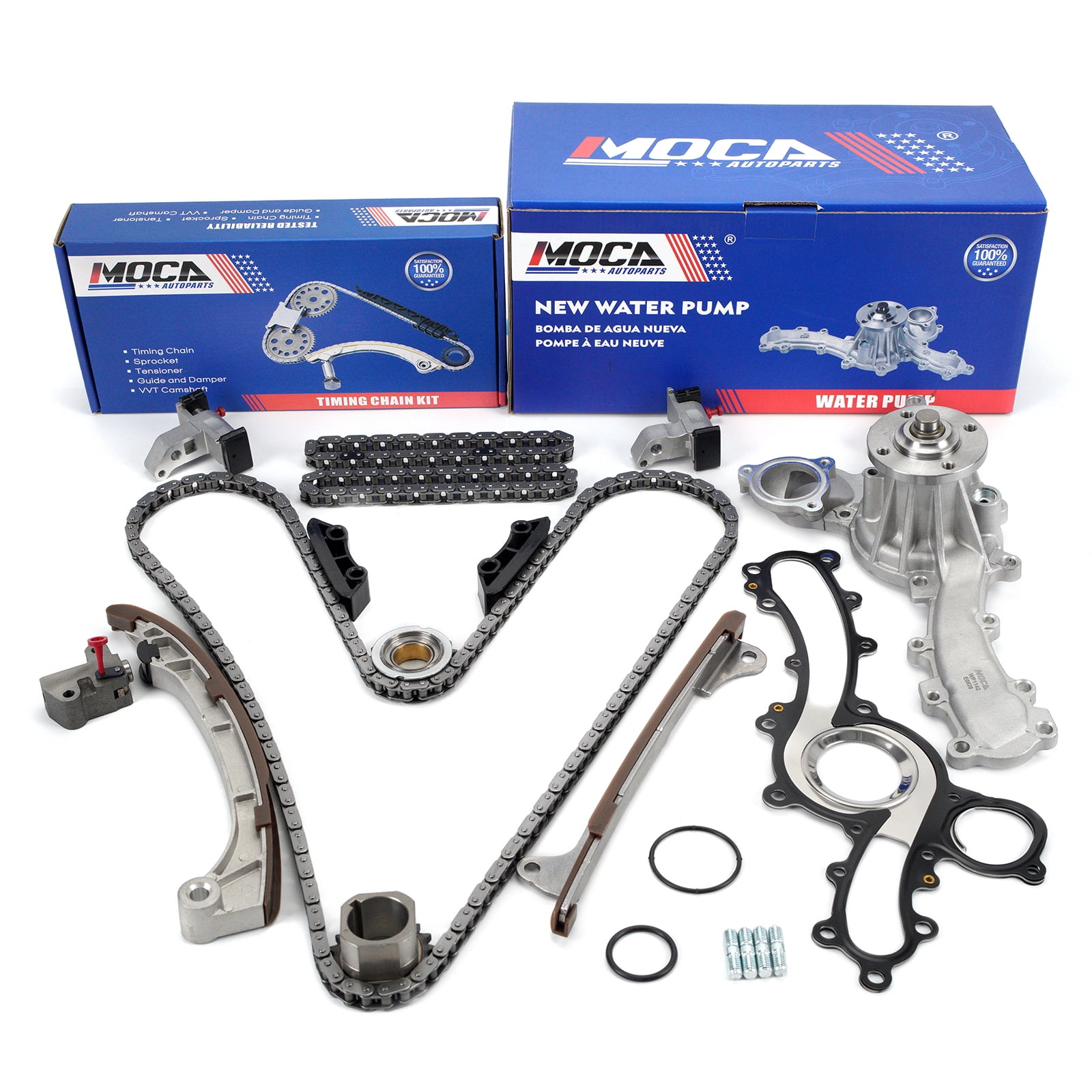 MOCA AUTOPARTS Timing Chain Kit with Water Pump Fit for 2003-2009 ...
