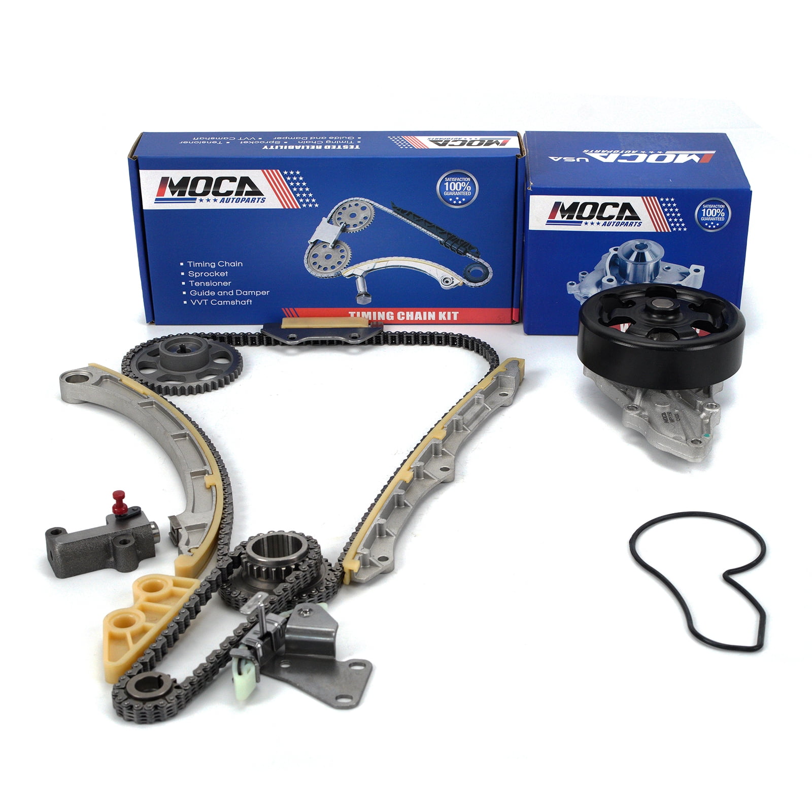 MOCA AUTOPARTS Timing Chain Kit with Water Pump Fit for 2003-2011 Honda Element 2.4L & 2003-2007 ...