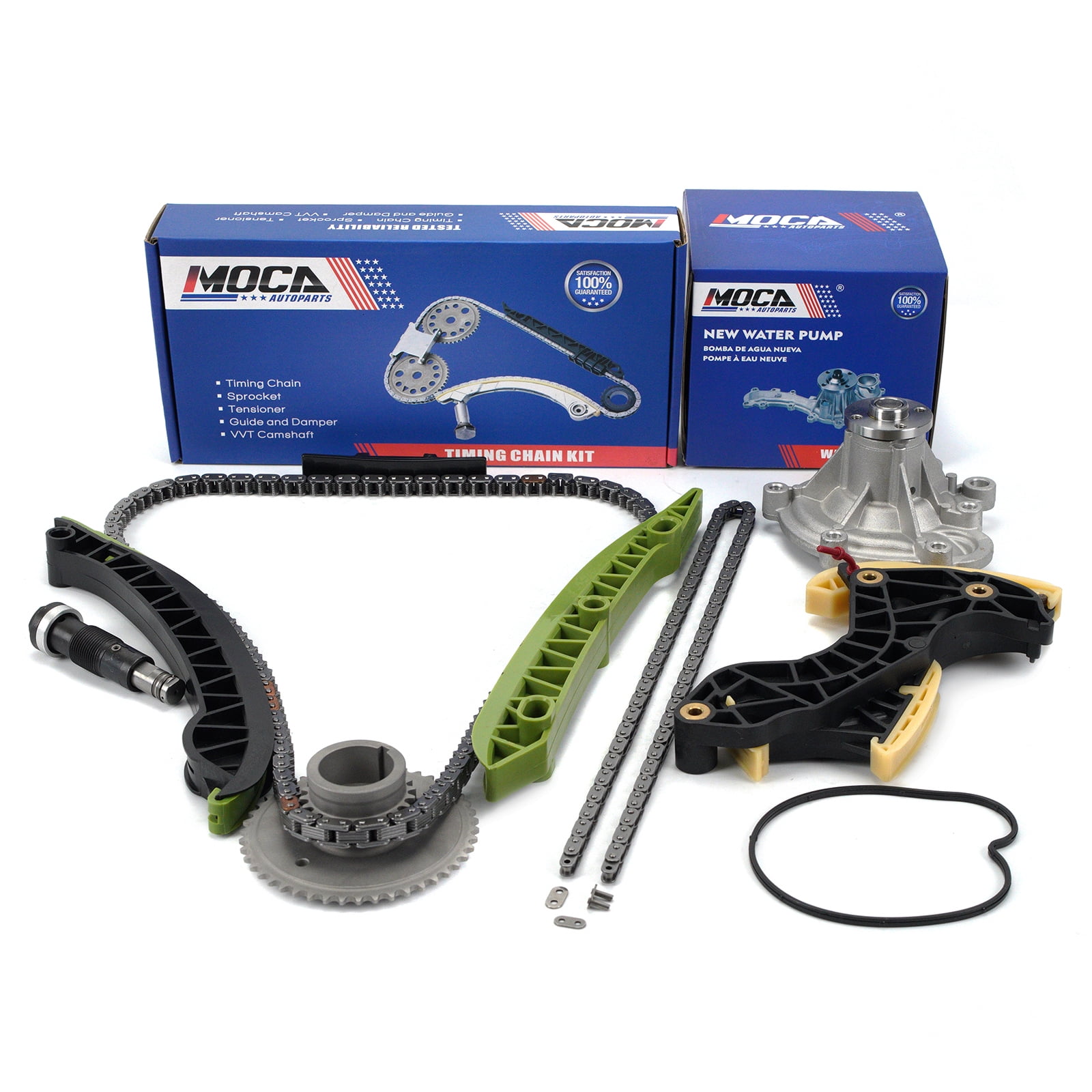 MOCA AUTOPARTS Timing Chain Kit with Water Pump Fit for 2012-2014 ...