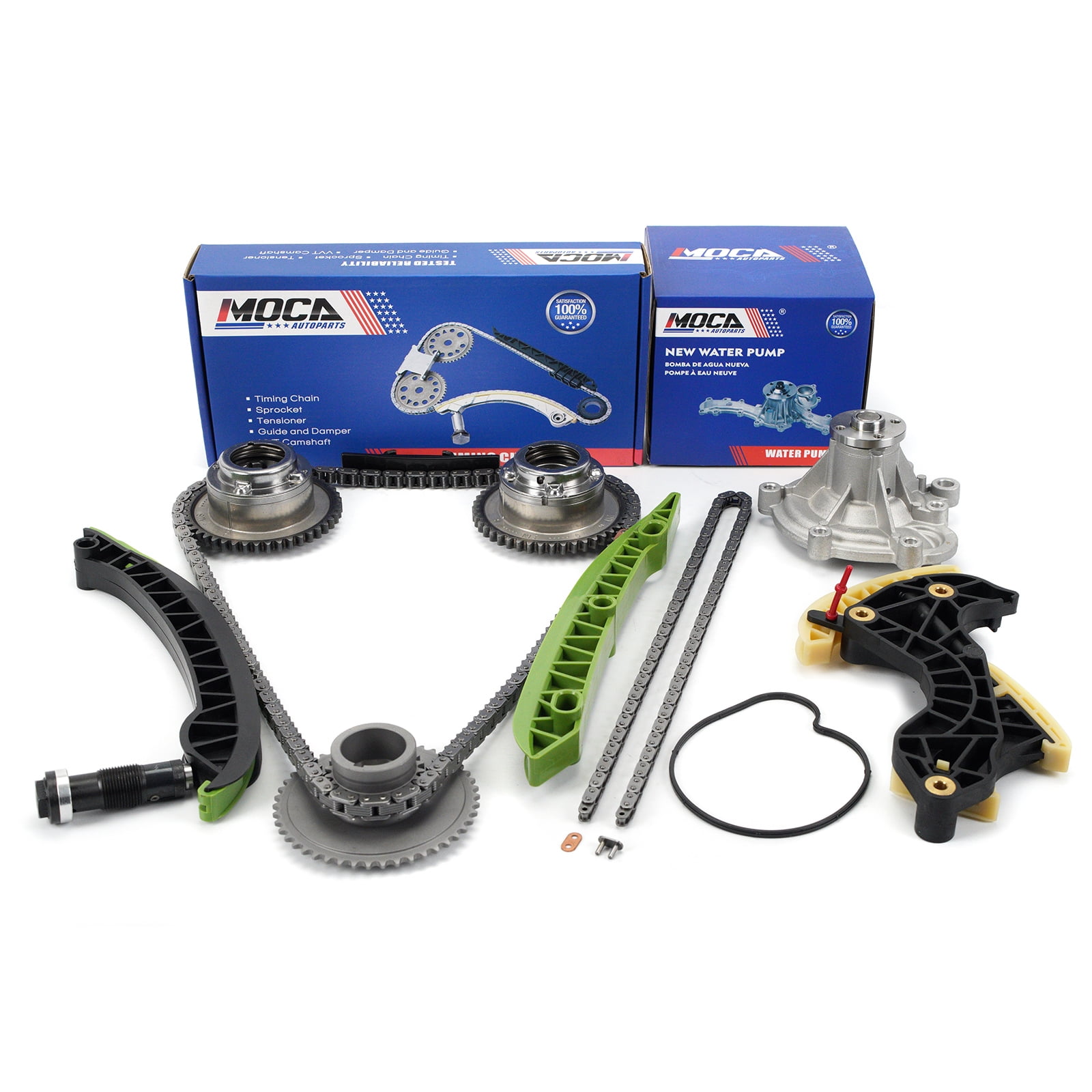 MOCA AUTOPARTS Timing Chain Kit with Water Pump Fit for 2012-2014 ...