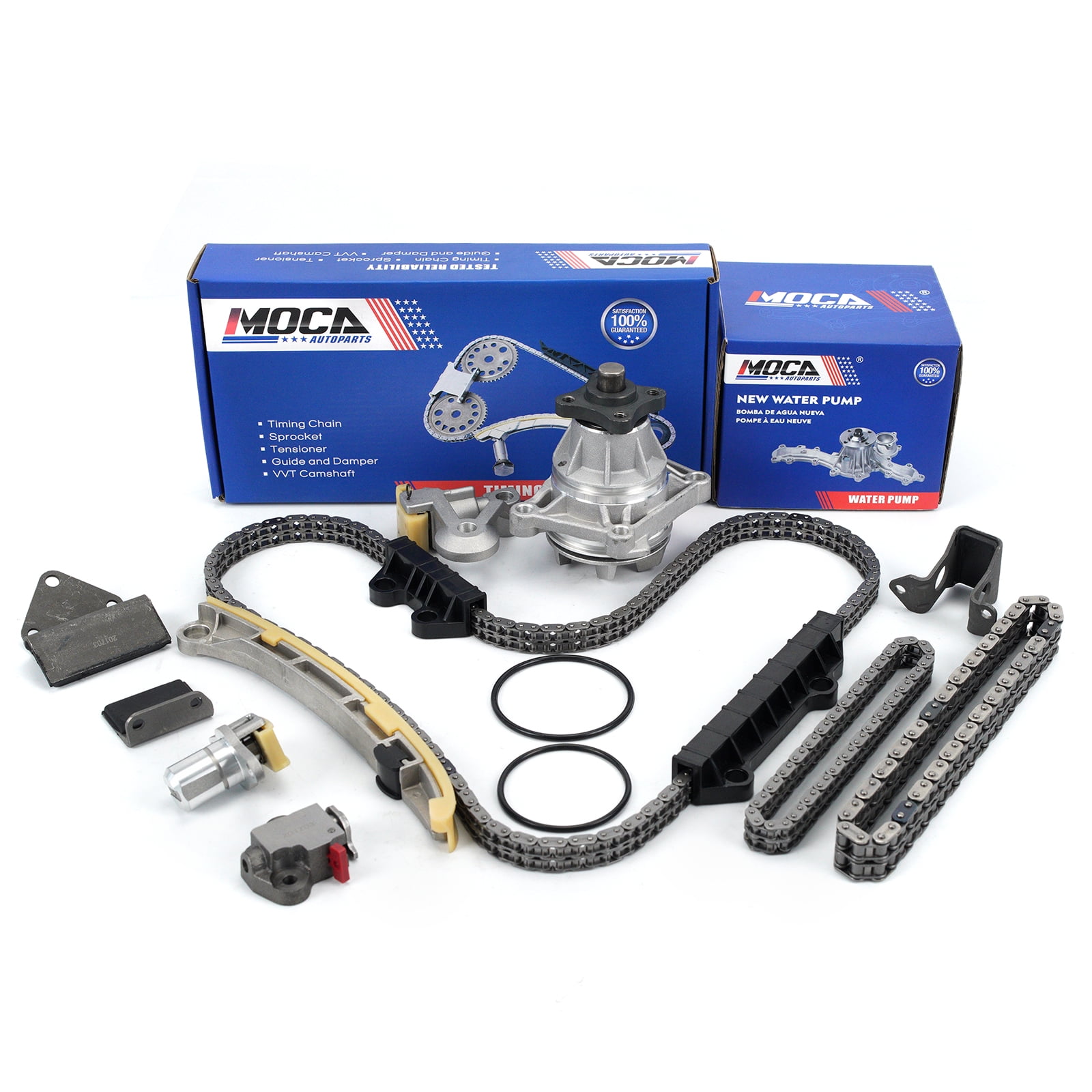 MOCA AUTOPARTS Timing Chain Kit with Water Pump Fit for 99-06 Suzuki ...