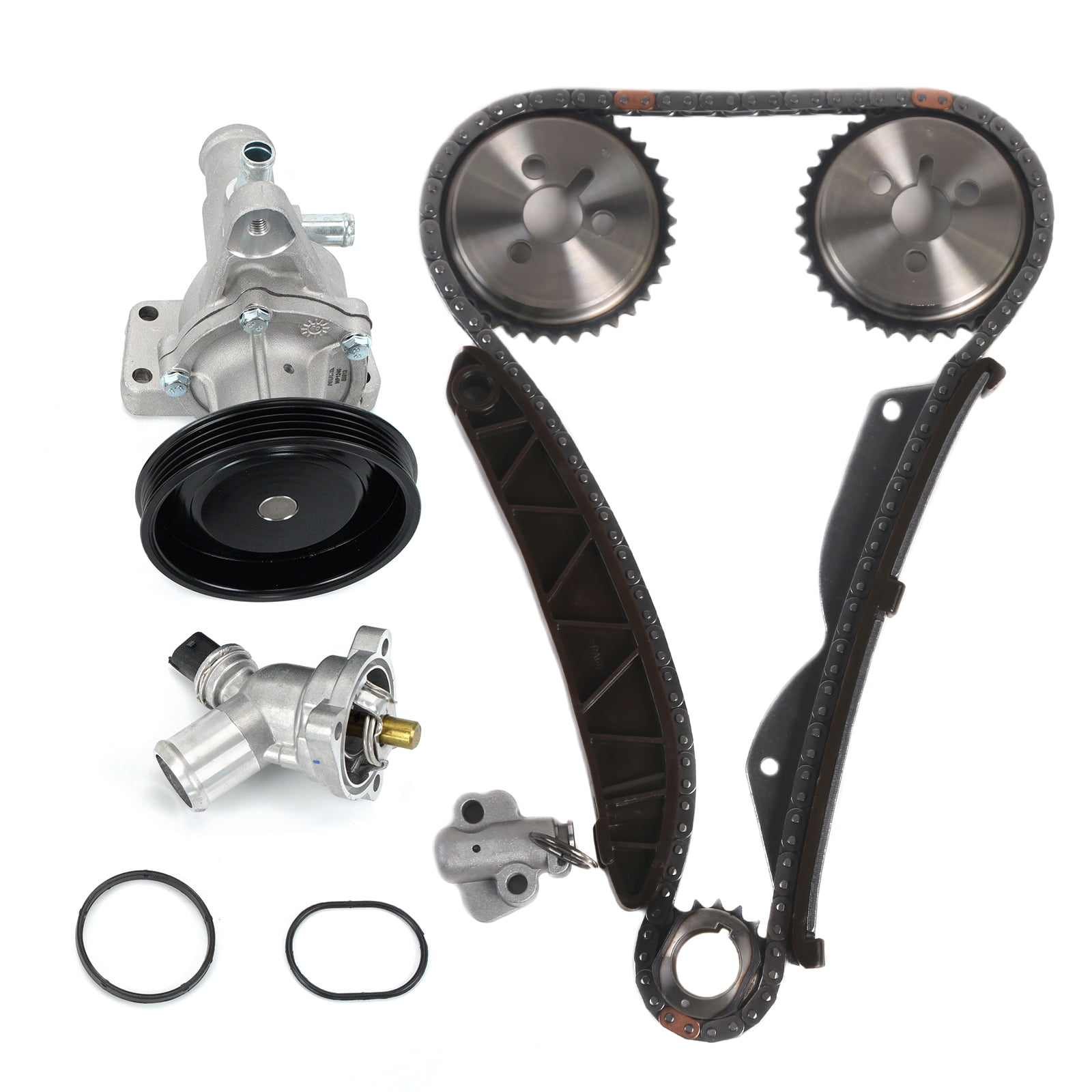 MOCA AUTOPARTS Timing Chain Kit with Water Pump Thermostat Housing ...