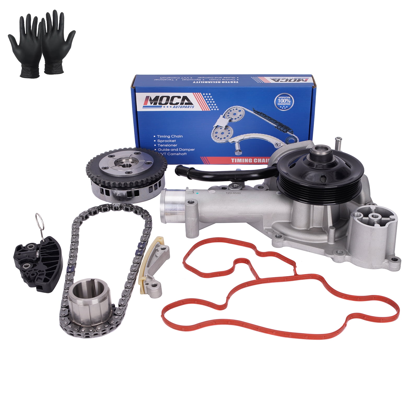 MOCA AUTOPARTS Timing Chain Kit with Water Pump VVT Sprocket Fit for ...