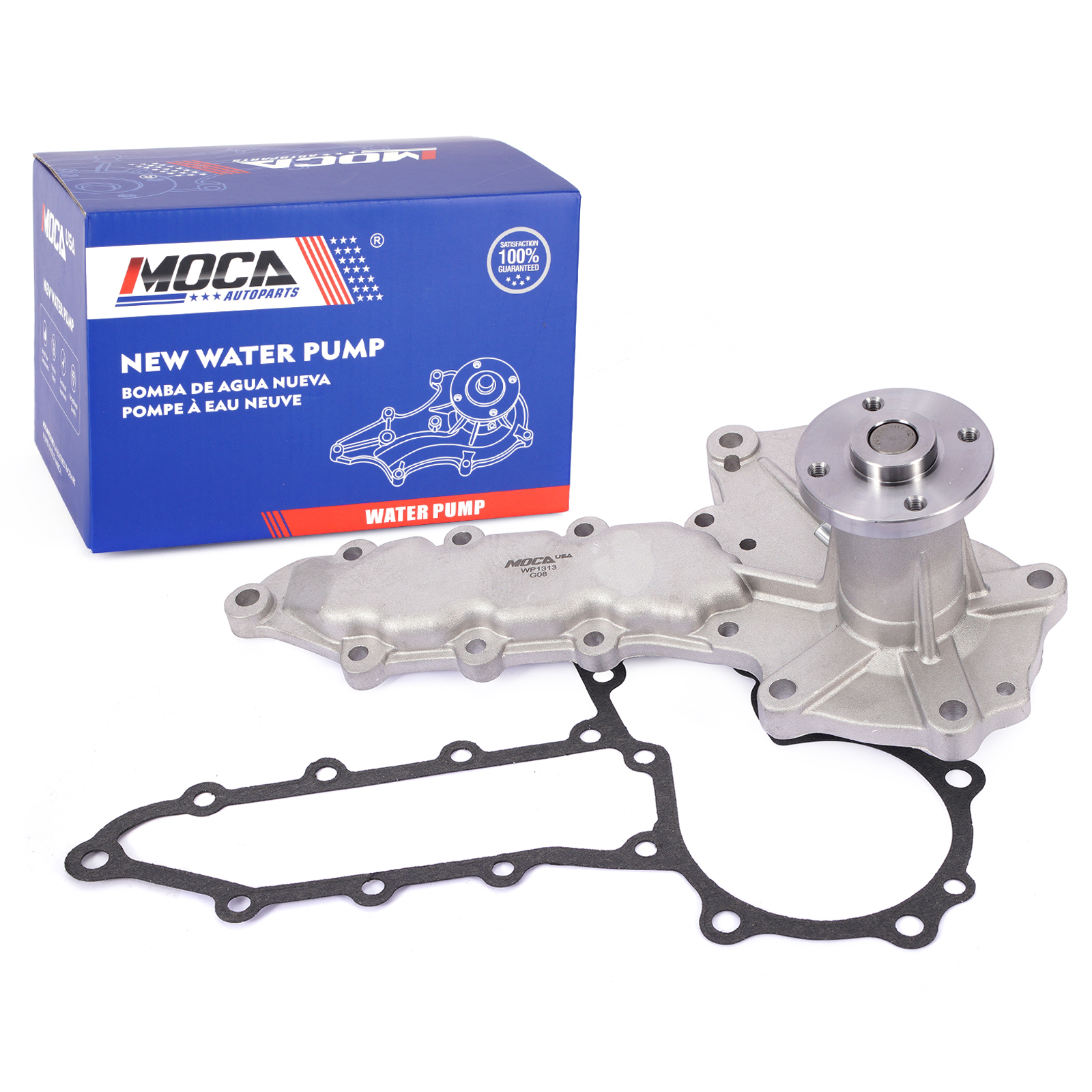 MOCA AUTOPARTS Water Pump Fit for Kubota Tractor 645 743 751 753 763 ...
