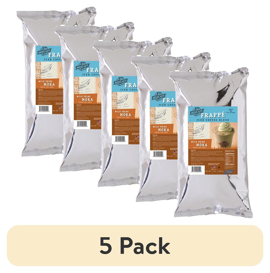 (5 pack) MOCAFE Wild Tribe Moka Frappe Mix, 3 lbs. bag - Walmart.com