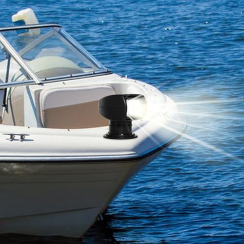 MOCHAG 100W 12V Marine Spotlight Searchlight, 360° Rotate Bulb ...