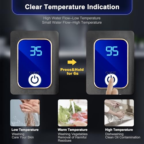 MOCHAG 110V Mini Electric Tankless Water Heater, 3000W Constant ...