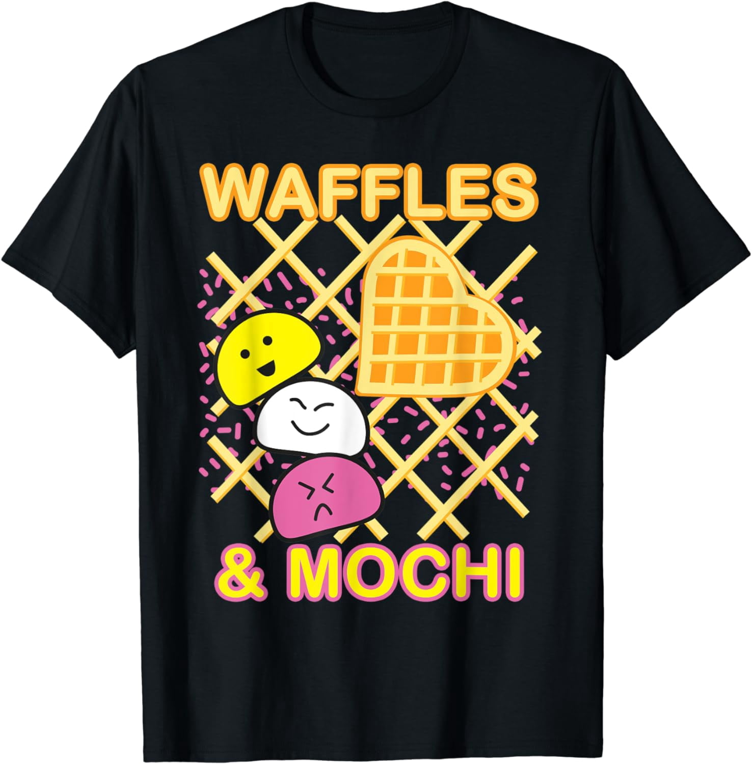 MOCHI and WAFFLES Cute Kawaii Japanese Ice cream Retro 90s T-Shirt ...