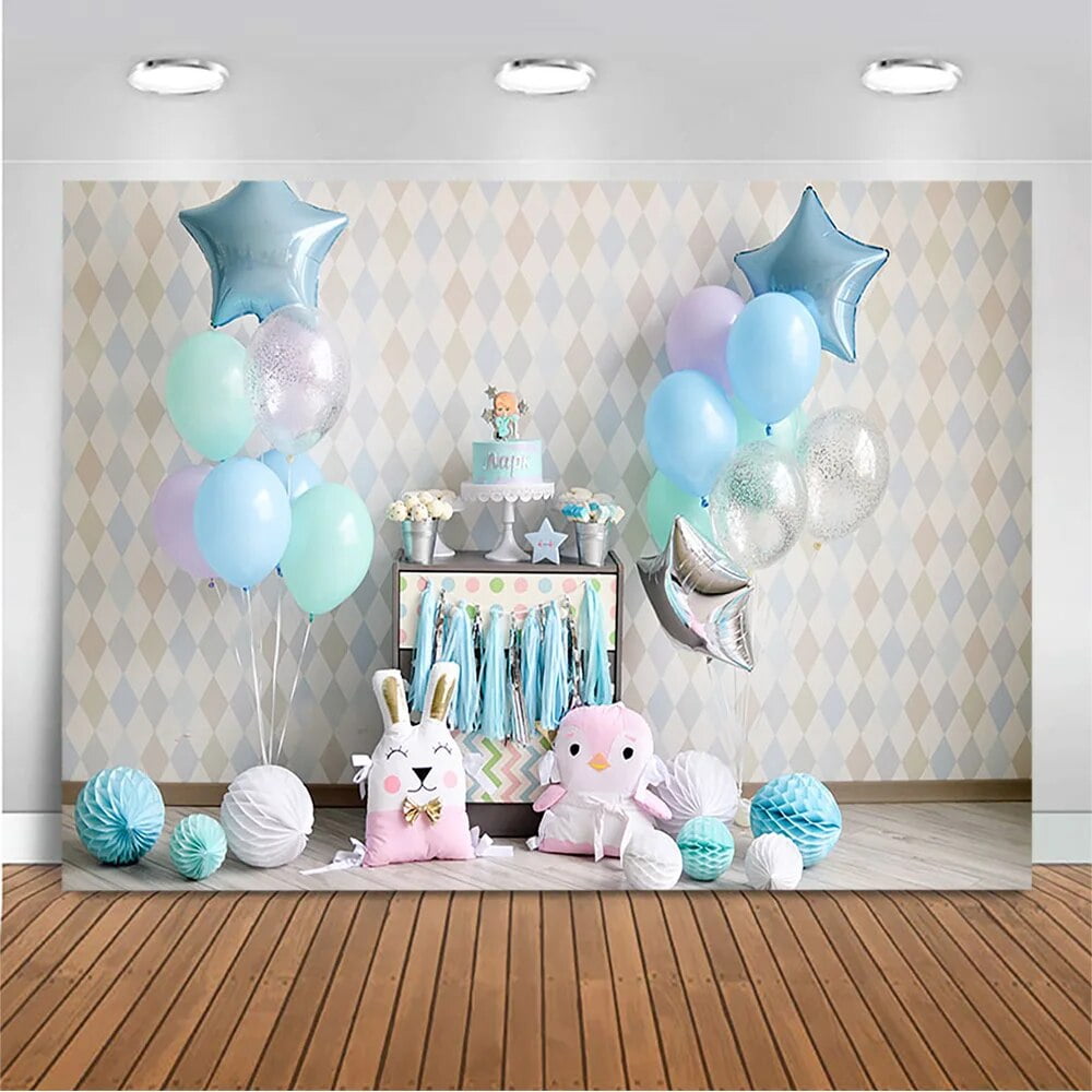 MOCSICKA 1st Birthday Party Backdrop Baby Kid Portrait Photo Background ...