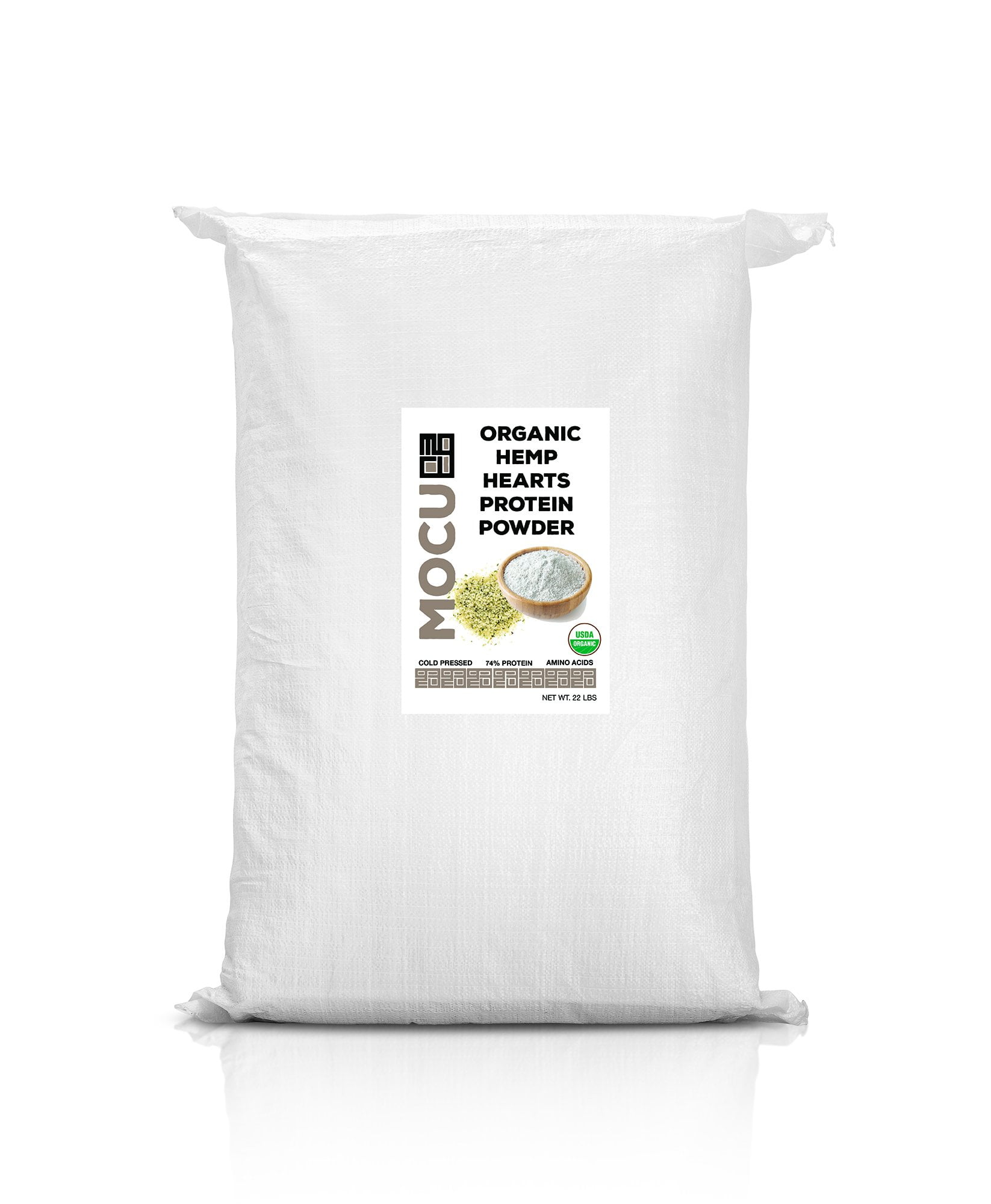 MOCU Certified Organic Hemp Protein - 22LB Sack - Walmart.com