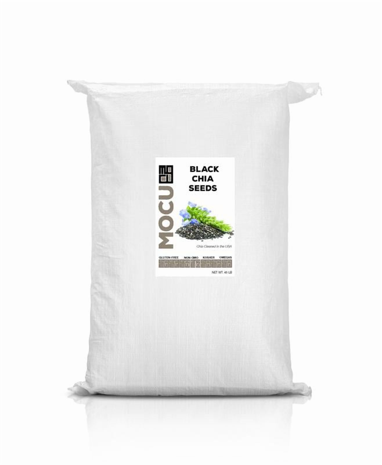 MOCU USA Produced Non-GMO Black Chia Seeds 55LB - Walmart.com