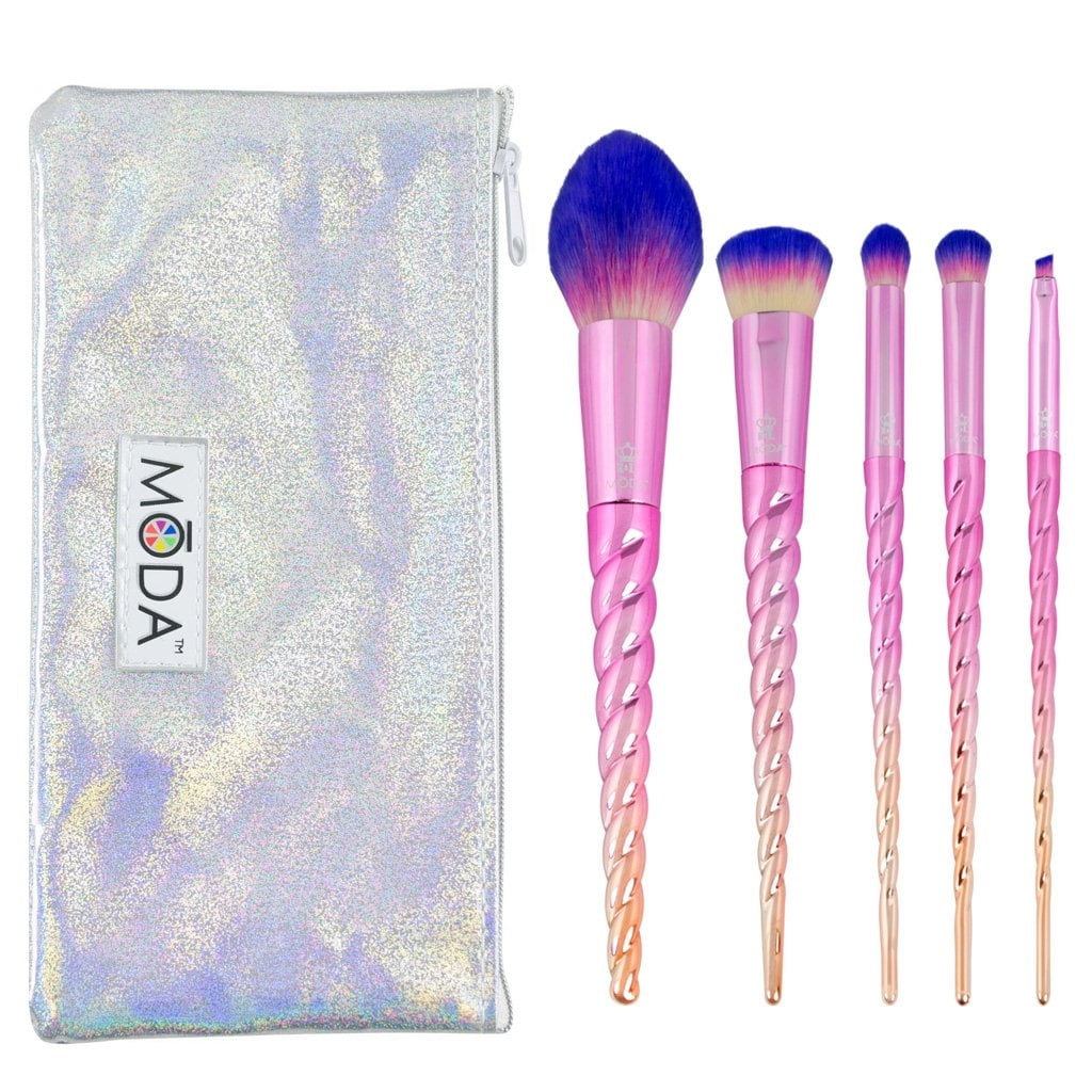 MODA Brush Mythical 6pc Star Travel Makeup Brush Set with Holographic ...