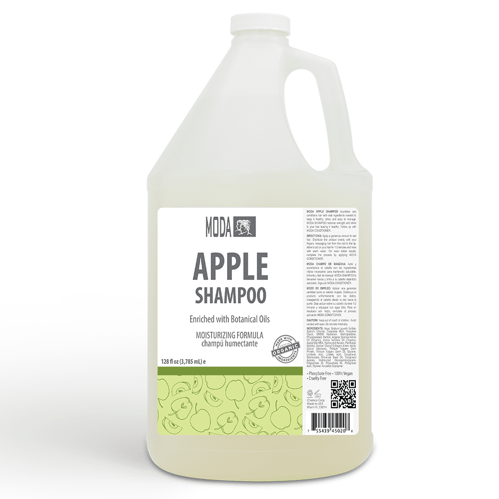 MODA Professional Care Moisturizing Shampoo & Conditioner, Apple Scent ...