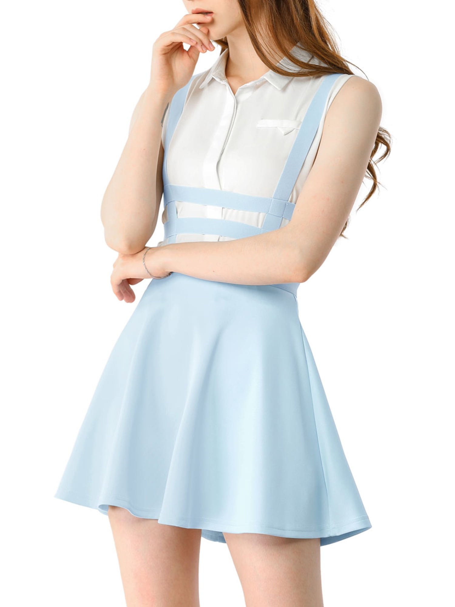 MODA NOVA Junior's Party Costume Elastic Waist Cut Out A Line Mini ...