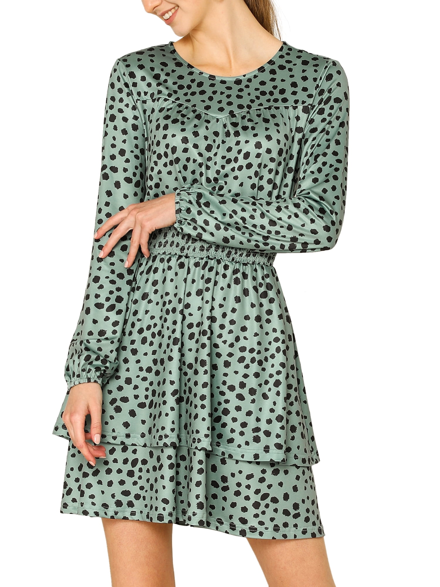 MODA NOVA Juniors Halloween Costume Long Sleeve Smock Layered Ruffle ...