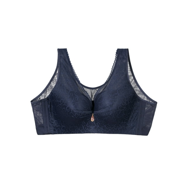 MODA NOVA Juniors Plus Size Lace Full Figure Lingerie Mesh Support Bra ...