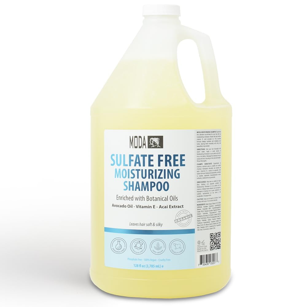 MODA Sulfate-Free Moisturizing Shampoo for All Hair Types ...