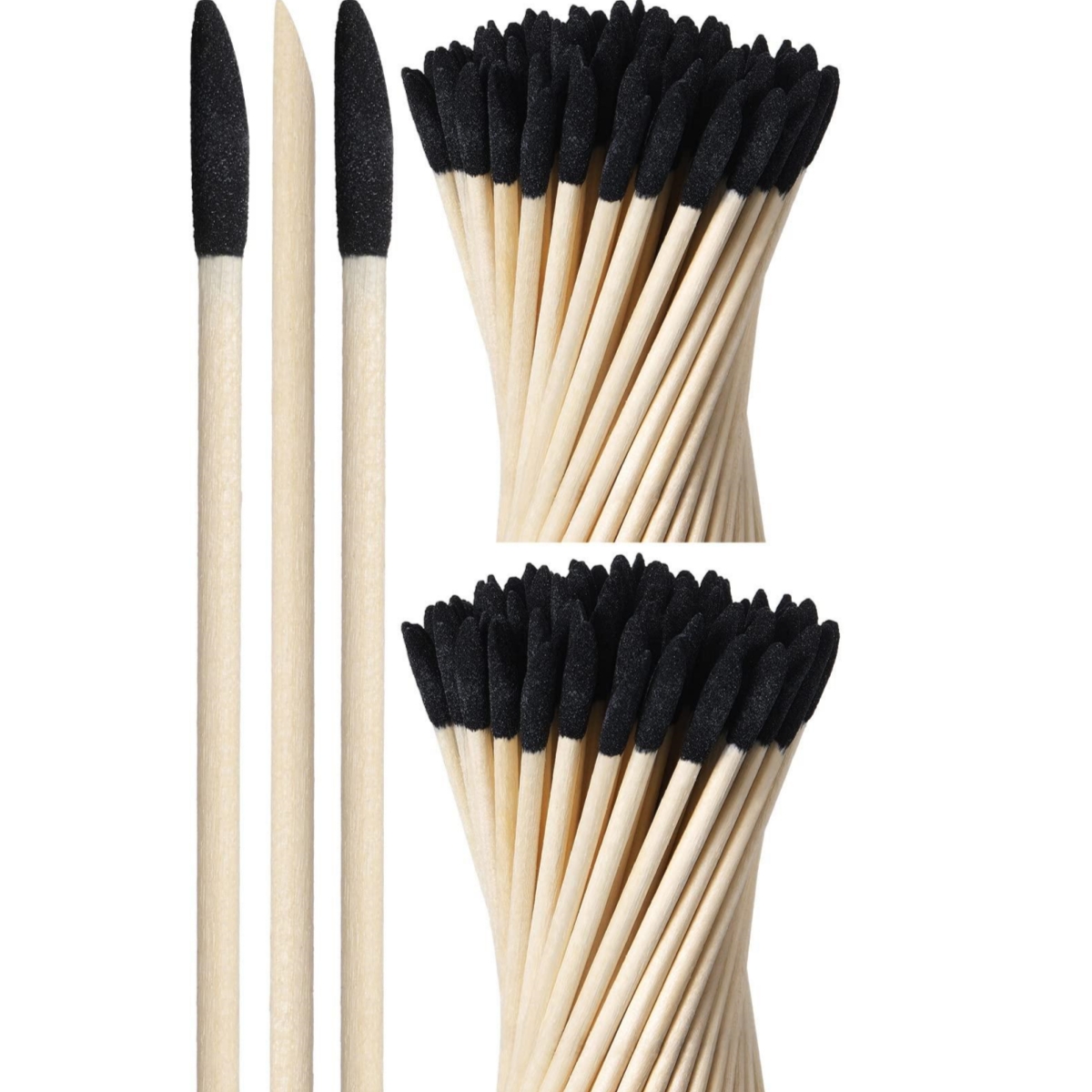 MODANU 100 Pcs Sanding Sticks 5.4 x 0.15 inch Matchsticks Sanding Twigs ...