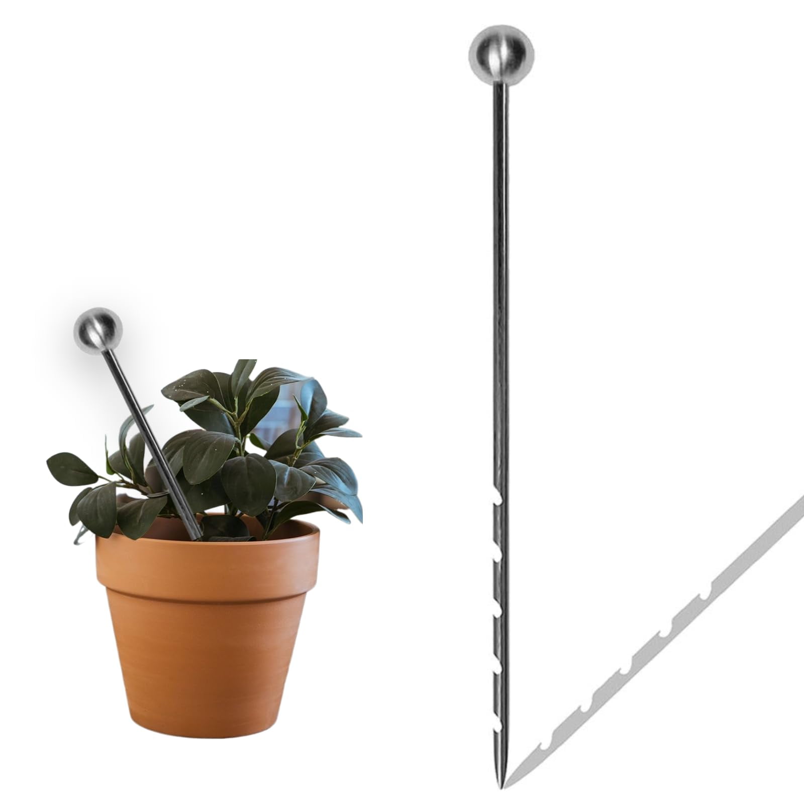 MODANU 14 inch Soil Sampler Probe, Stainless Steel Soil Sample Probe ...