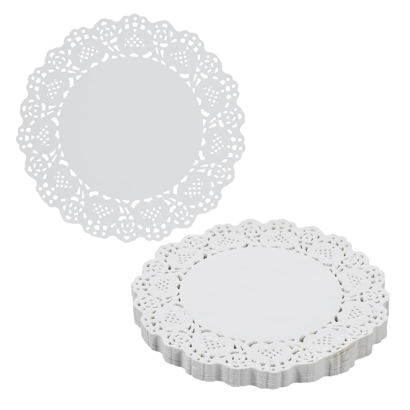 MODANU 150 Pieces White Lace Paper Doilies, 4.5inch Lace Doilies Paper ...