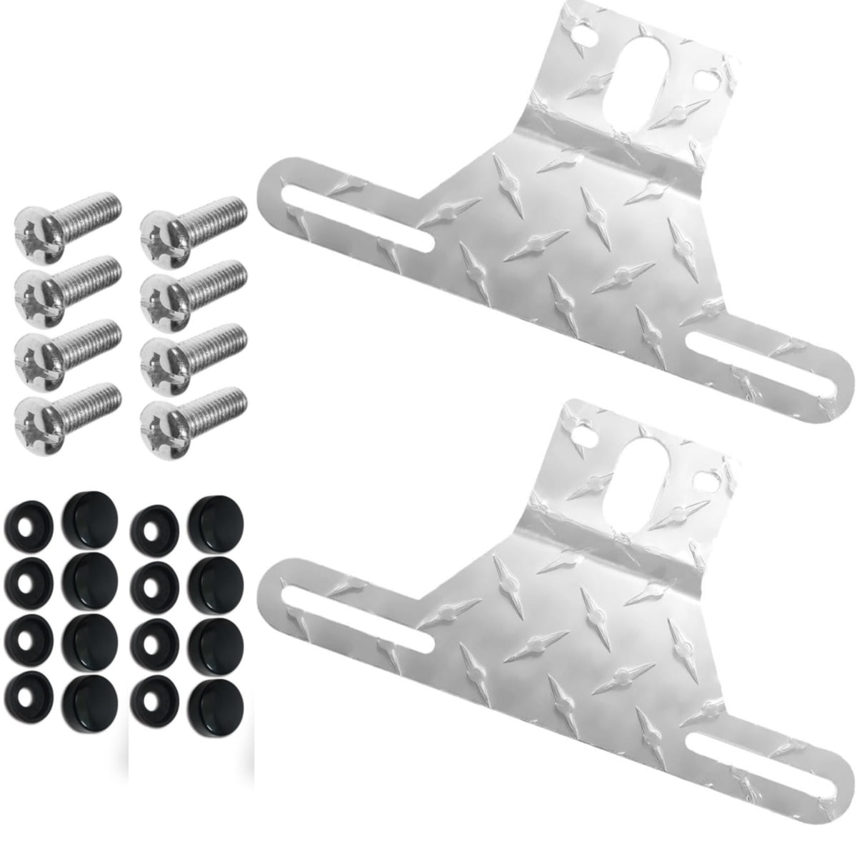 MODANU 2 Pack Aluminum License Plate Light Bracket, Auto License Plate ...