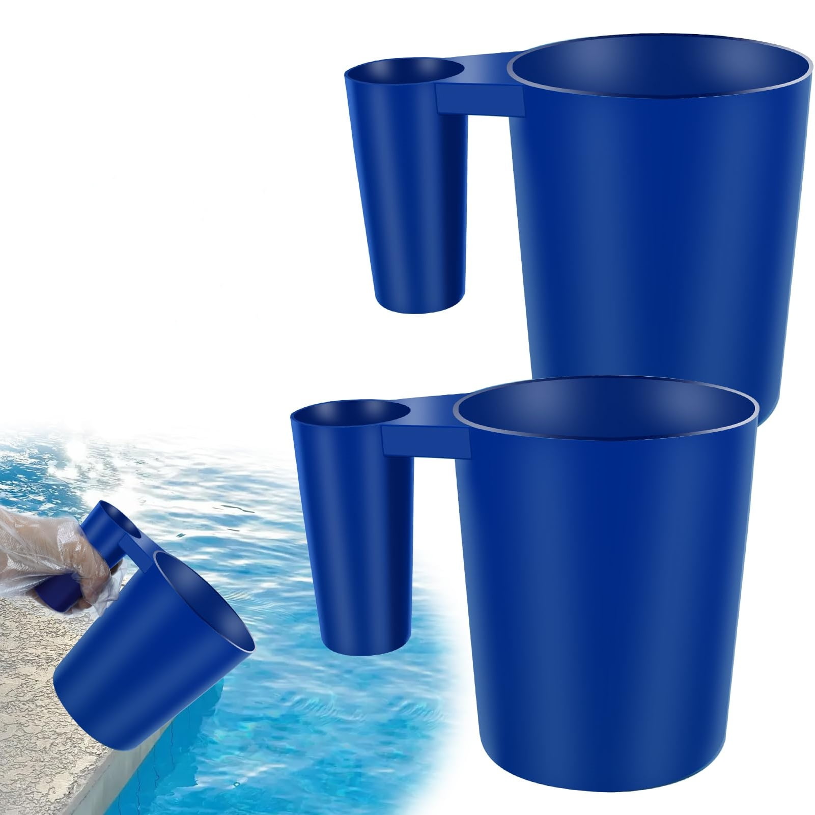 MODANU 2 Pack De Filter Scoop 1 Pound Pool Measuring Cup with Handle ...