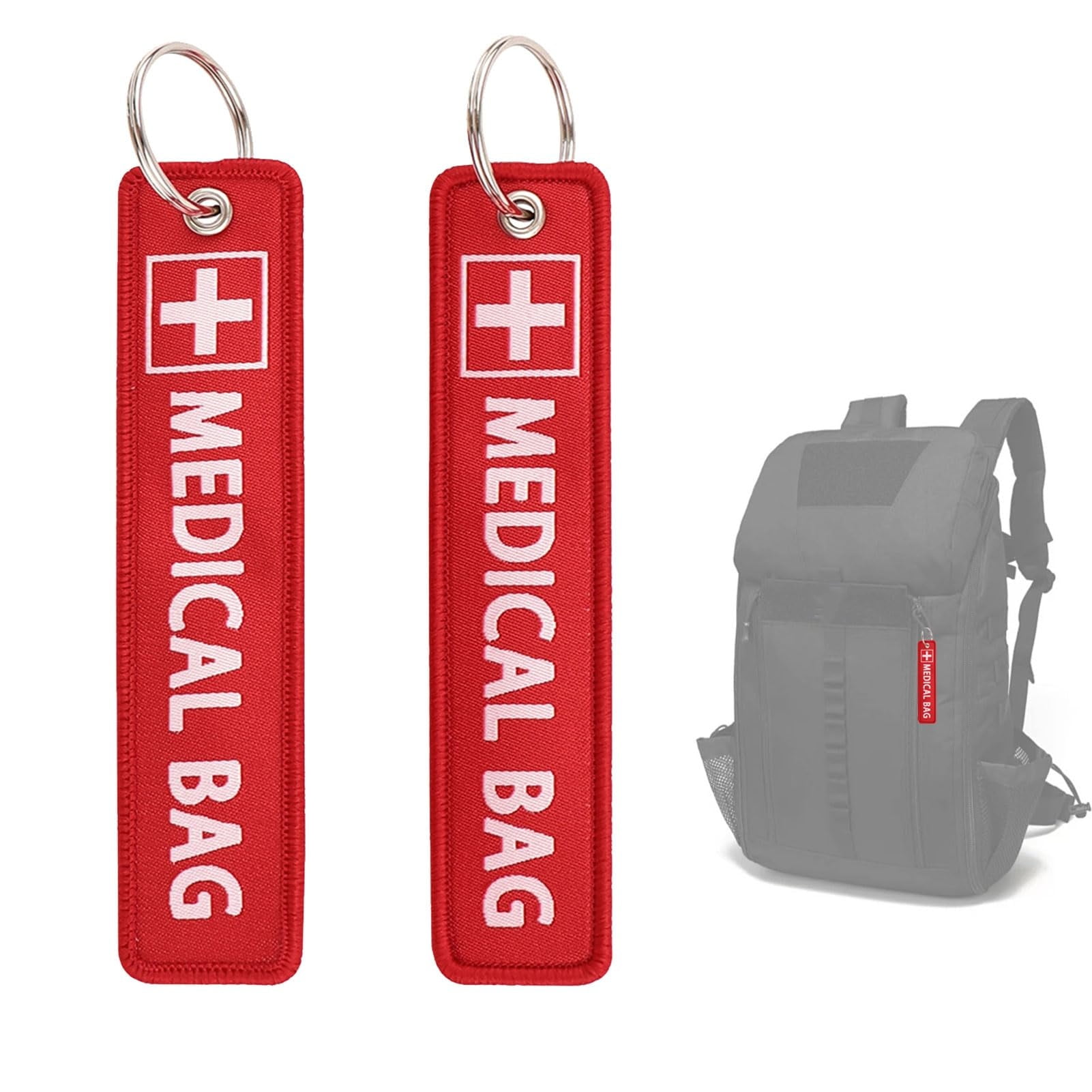 MODANU 2 Pack Medical Alert Tags for Bags and Dual Sided Medical Device ...