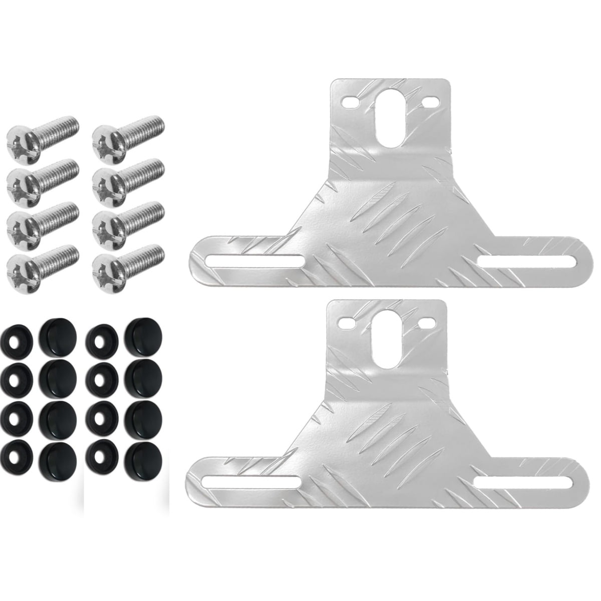 MODANU 2 Pack Trailer License Plate Bracket Holders- Aluminum Car Tag ...