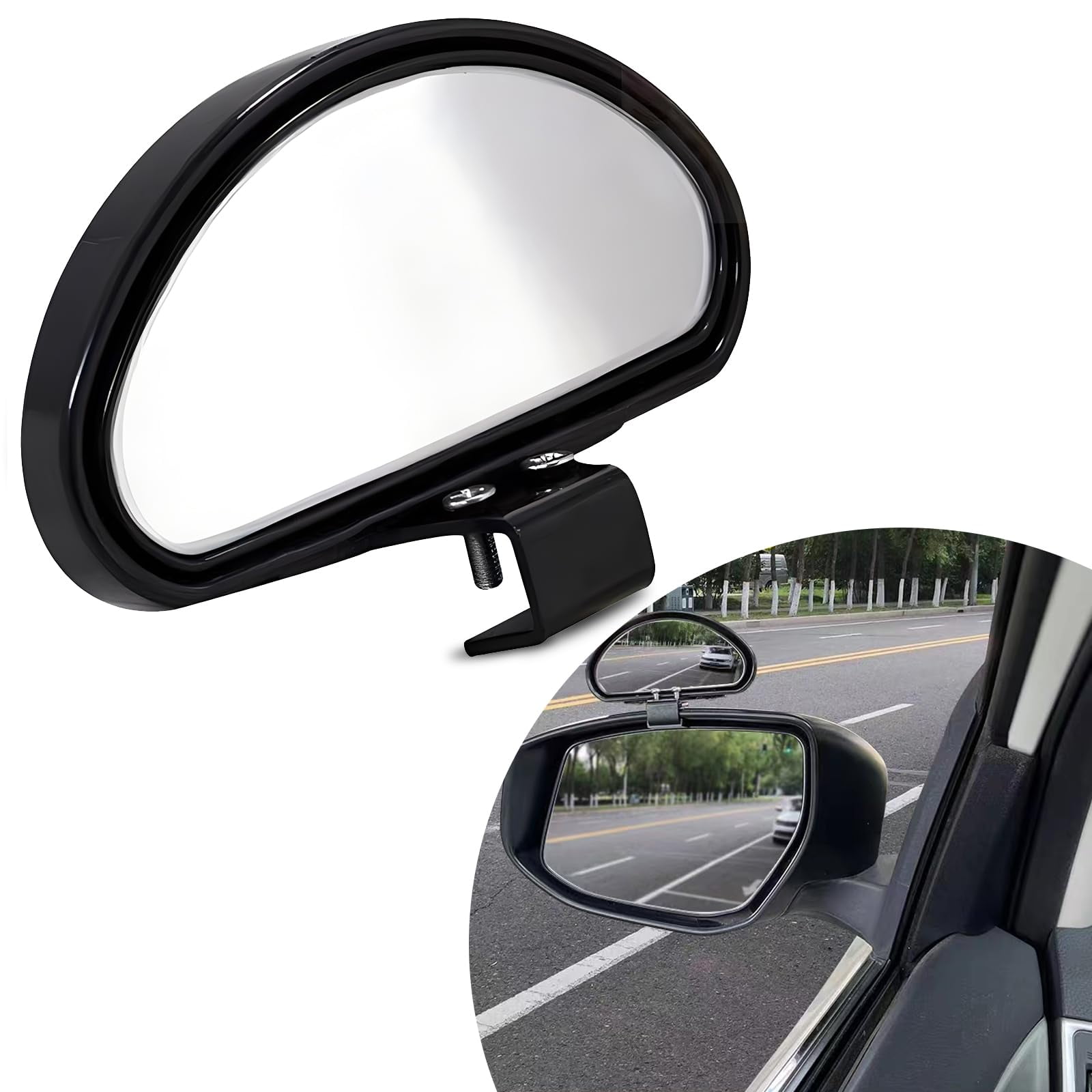 MODANU 2 Pcs Car Blind Spot Mirror, Adjustable Towing Mirrors with HD ...