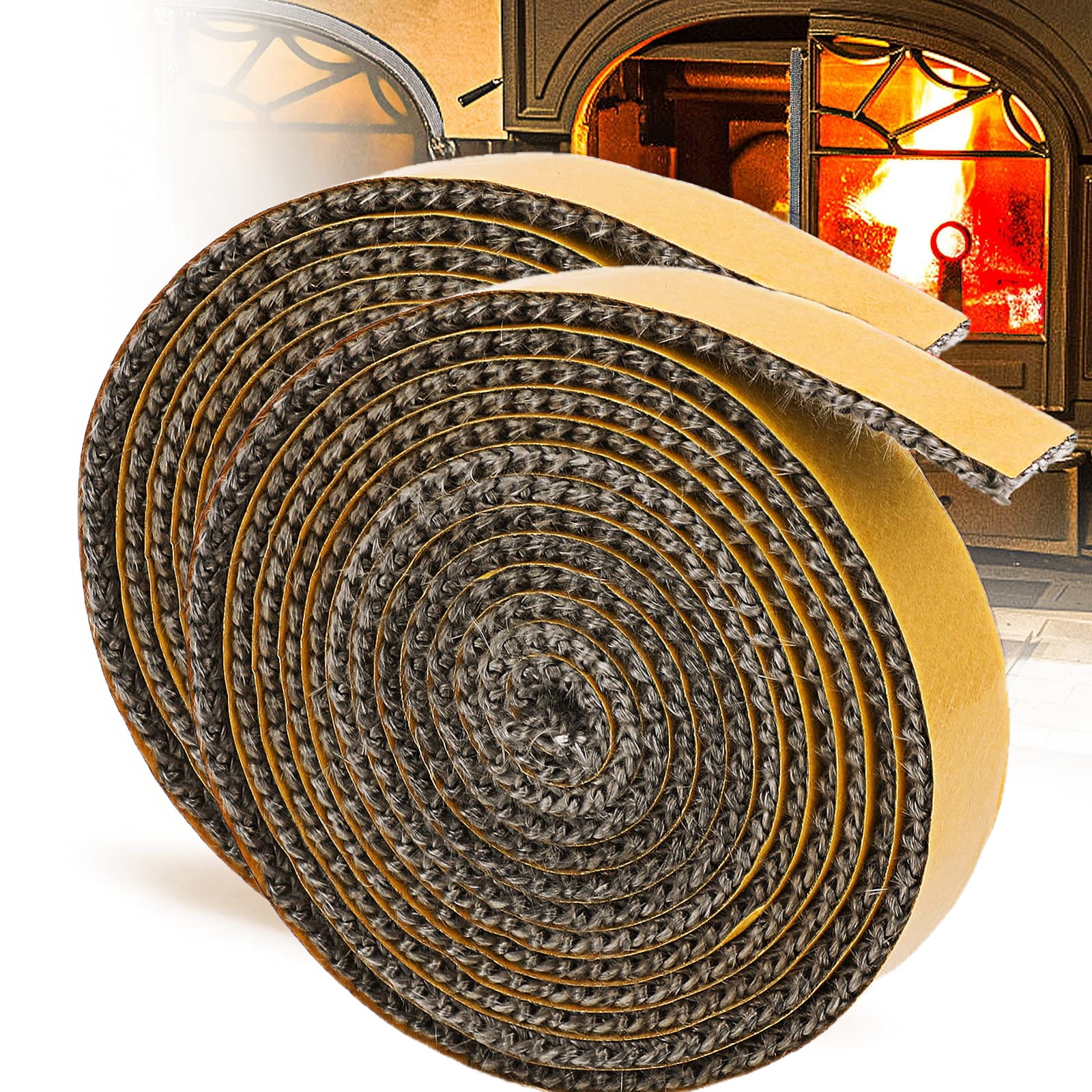 MODANU 2 Rolls Fireplace Tape Seal, 0.78" Width 78.7" Length Self ...