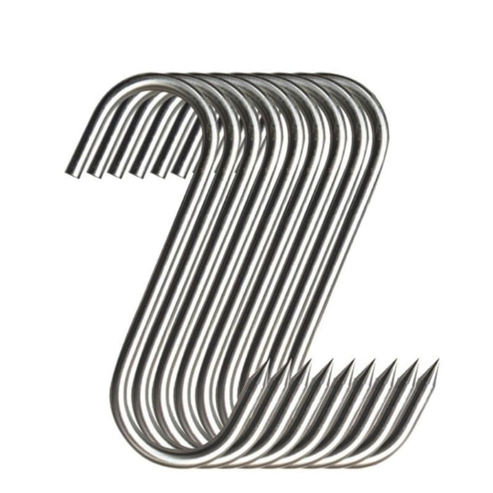 MODANU 20 Pcs Meat Hooks, 5.1 in Premium Stainless Steel Butcher Hook ...