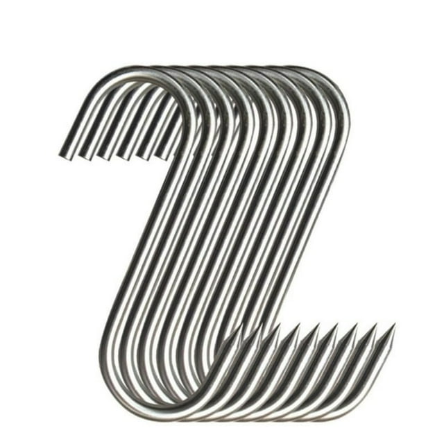 MODANU 20 Pcs Meat Hooks, 5.9 in Premium Stainless Steel Butcher Hook ...