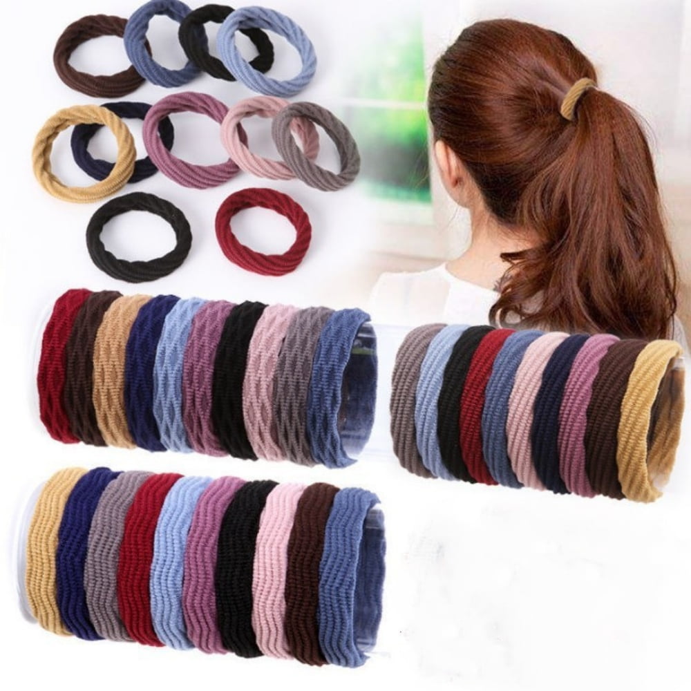 MODANU 30 Pcs Elastics Hair Tie, Colorful Ponytail Holders Hair Bands ...