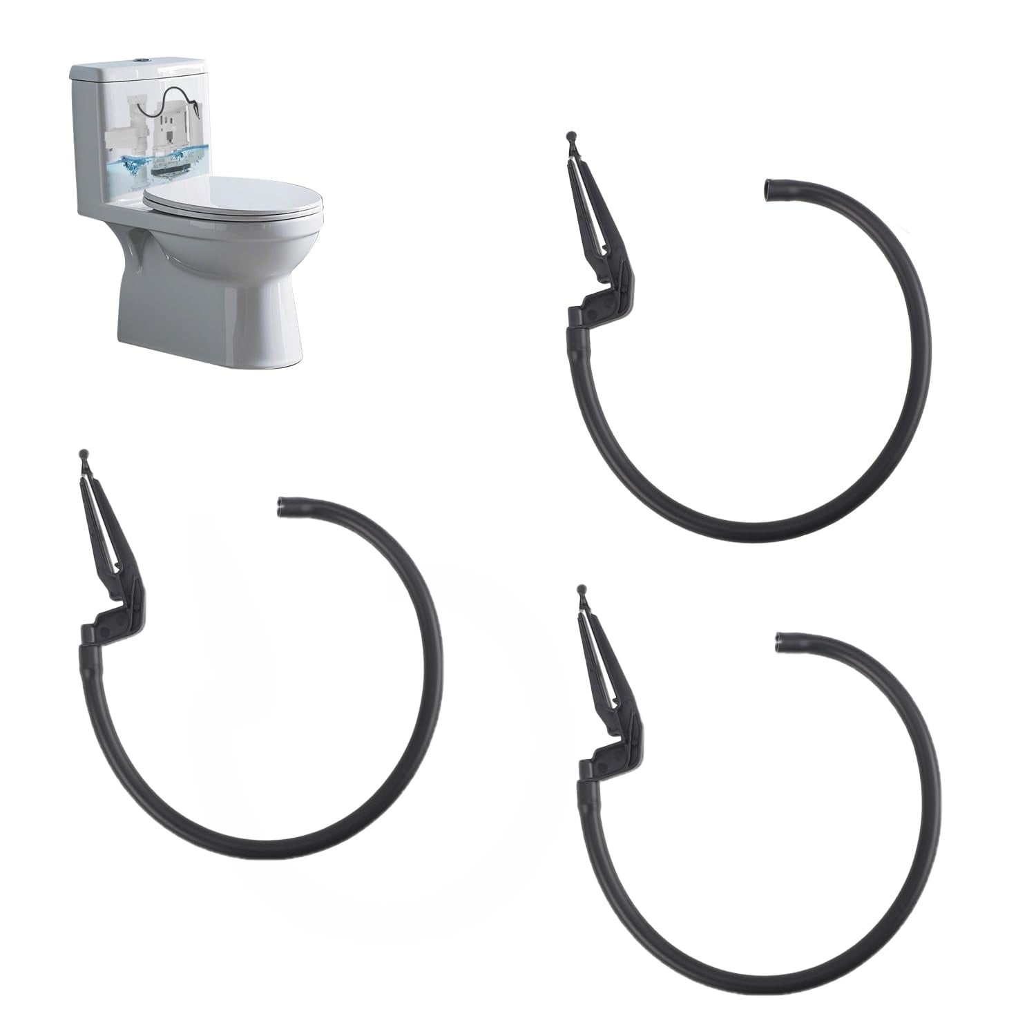 MODANU 3Pcs Toilet Refill Tube Replacement, Toilet Tank Replacement ...