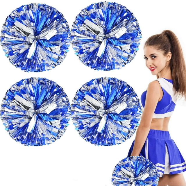 MODANU 4 Pack Cheerleader Pom Poms Sports Dance Cheer Plastic Pom Poms ...
