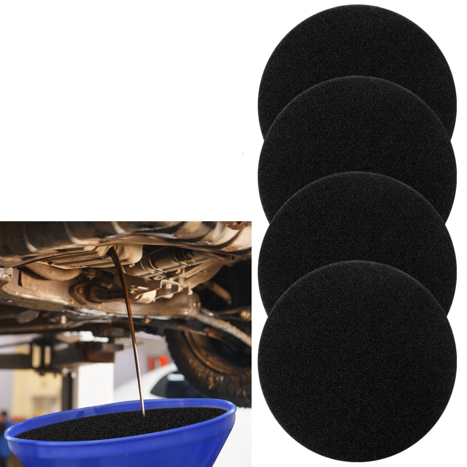 MODANU 4 Pcs Circular No Splatter Pad Oil, 14.9inch Circular Splash Pad ...