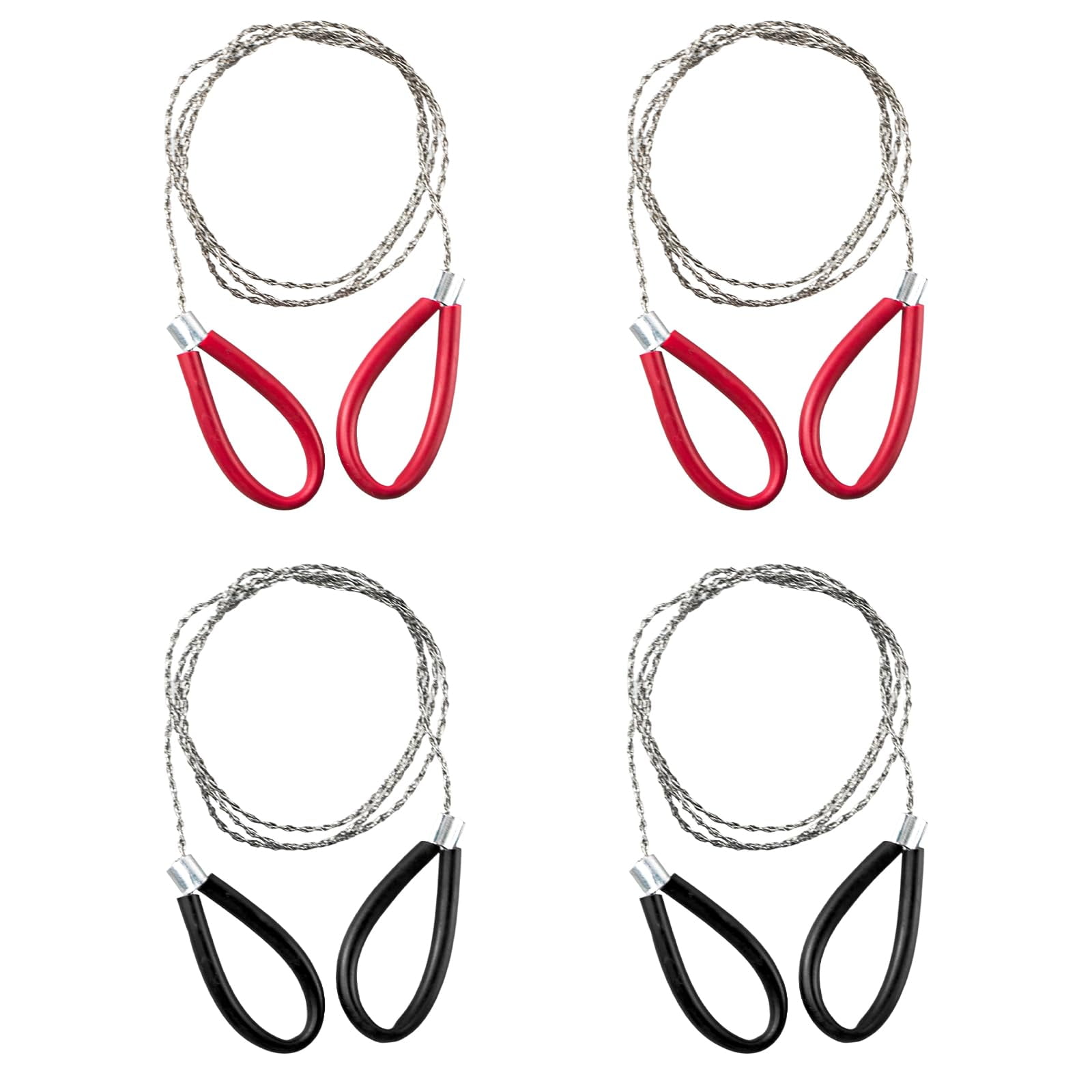 MODANU 4 Pcs Stainless Steel Cable Saw, 26.77inch Metal Wire Saw Hand ...