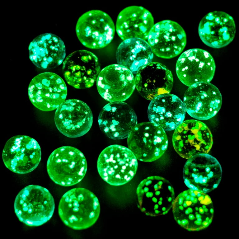 glowing marbles