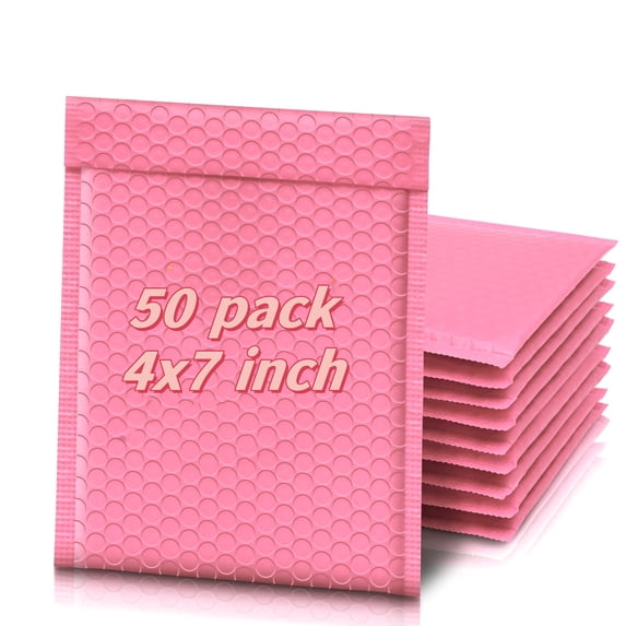 MODANU 50 Pcs Bubble Mailers, 4x7 inch Padded Bubble Mailers Bubble ...